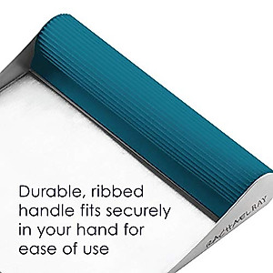 Rachael Ray Tools and Gadgets Stainless Steel Pastry Scraper / Bench Scrape / Kitchen Tool for Baking and Cooking / Dishwasher Safe, Sea Salt Gray, 6x5x1in