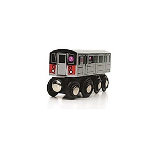 Munipals Wooden Railway NYC Subway Car 7