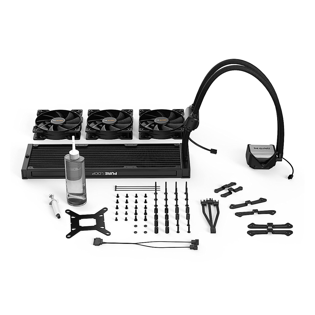be quiet! Pure Loop 360mm All-in-One Water Cooling System | Intel 1700 1200 2066 1150 1151 1155 2011 Square ILM | AMD4 AMD5 | BW008