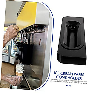 FUNOMOCYA Ice Cream Machine Accessories Ice Cream Accessories Receiving Plastic Large Black