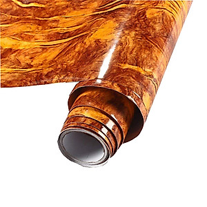 GLOW4U Waterproof Marble Granite Look Contact Paper Kitchen CounterTop Backsplash Table Self Adhesive Film Vinyl Shelf Liner