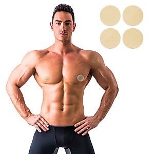 Geyoga 200 Pieces Mens Nipplecovers Nipple Guard Nipple Tape Pasties for Men Nipple Chafing Solution Pasties Disposable Pasty Set