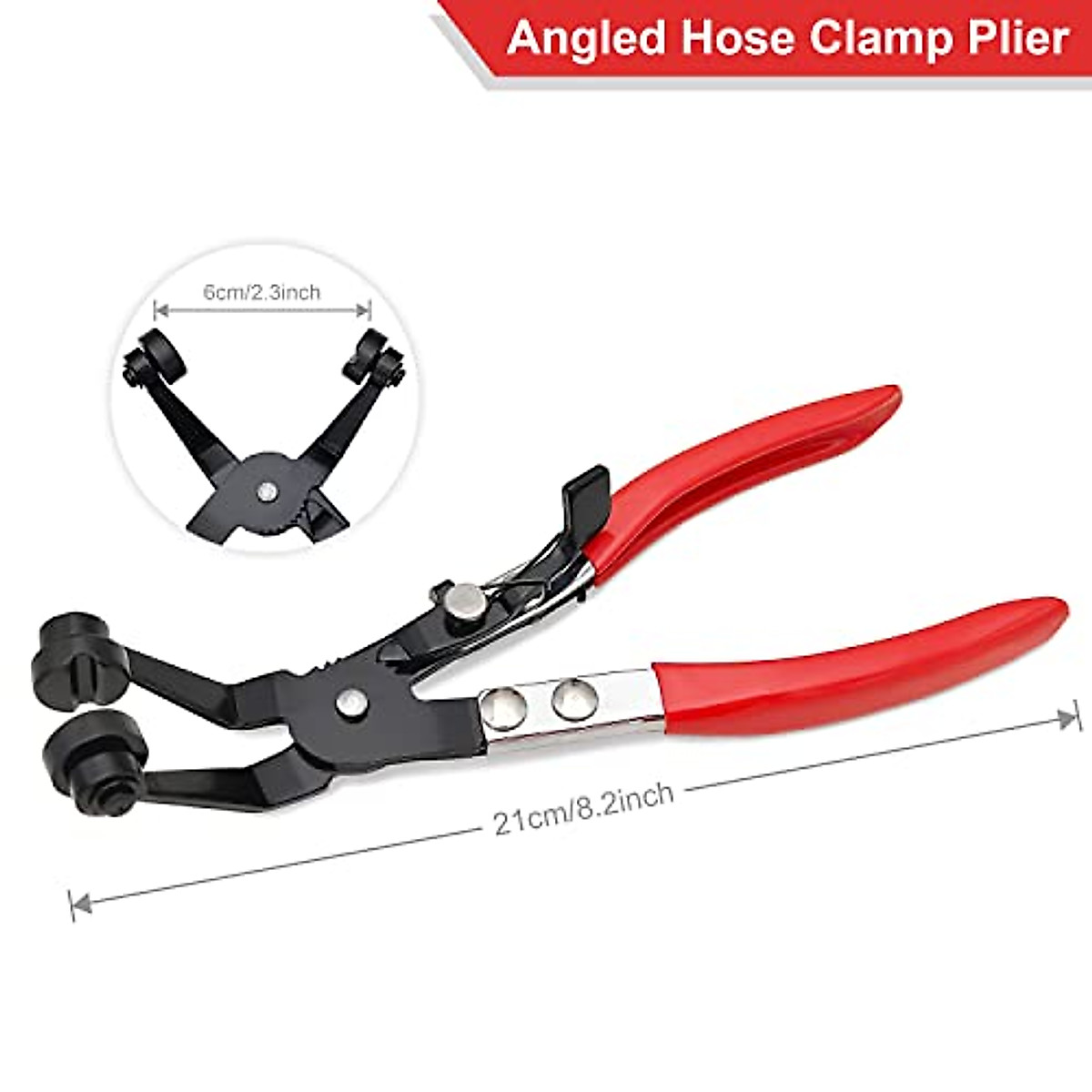3Pcs Hose Clamp Pliers,Remover Kit with Long Reach Wire Spring Hose Clamp Pliers for Automotive Coolant Radiator Heater and Water Hose with Band Flat or Large Clamps