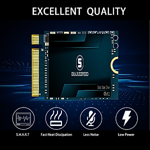S SHARKSPEED M.2 2230 SSD 1TB NVMe PCIe Gen3.0X4 Internal Solid State Drive, Compatible with Steam Deck，Microsoft Surface Pro7/Pro8+/ProX/laptop3/laptop4/laptop Go/book3, Ultrabook(1TB, 2230 Gen3.0)