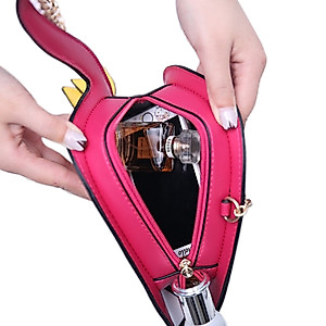 SUKUTU Women Girl Crossbody Bag Fashion PU Leather Fruit Orange 3D Novelty Animal Shape Shoulder Purses and Handbags