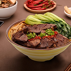 Yardwe Cereal Bowl Camping Dinnerware Bowl Udon Noodle Mala Tang Melamine Camping Eating Utensils Dinner Bowls