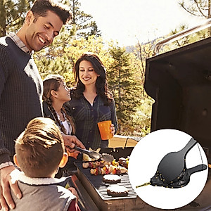 EsLuker.ly Fireplace Bellows Indoor 15.5" x 7", Wood Air Blower with Hanging Strap Cast Nozzle Hand Bellow Pump for Fire Pit Wood Stove BBQ Outdoor Camping (Black)