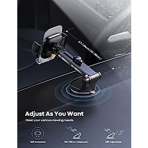 Lamicall Car Suction Cup Phone Holder & Cell Phone Stand