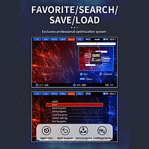 Topoo X70 Handheld Arcade Game Console 7 Inch with 5700 Games, 64G Retro Portable Game Console Red Blue