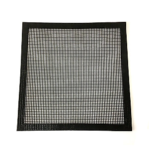 Bluedrop PTFE Open Mesh Crispy Baking Mats Quick Oven Liners Dehydrator Sheets Non Stick Perforated Toaster Meshes Pack of 2