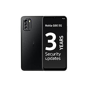 Nokia G60 5G Dual-SIM 64GB ROM + 4GB RAM (GSM only | No CDMA) Factory Unlocked 5G Smartphone (Black) - International Version