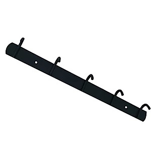 AOLZUNK Heavy Duty Coat Hooks Rack Wall Mounted 5 Hooks, Multi-Function Metal Rack for Hanging Clothes Hat Keys Towel, Bedroom Bathroom or Entryway
