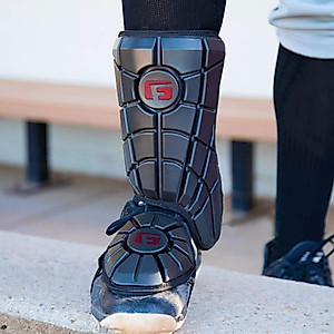 G-Form Batter's Leg Guard, Silver, LH Hitter, Youth