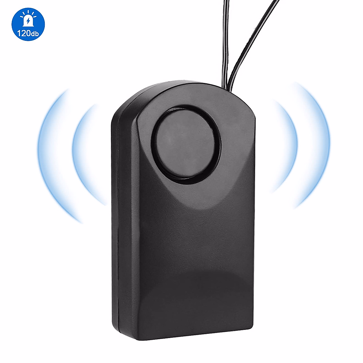 Door Handle Alarm, Home Security Touch Door Sensor 120db Anti Theft Security Alarm Door Knob for Home/Office/Shop/Bank