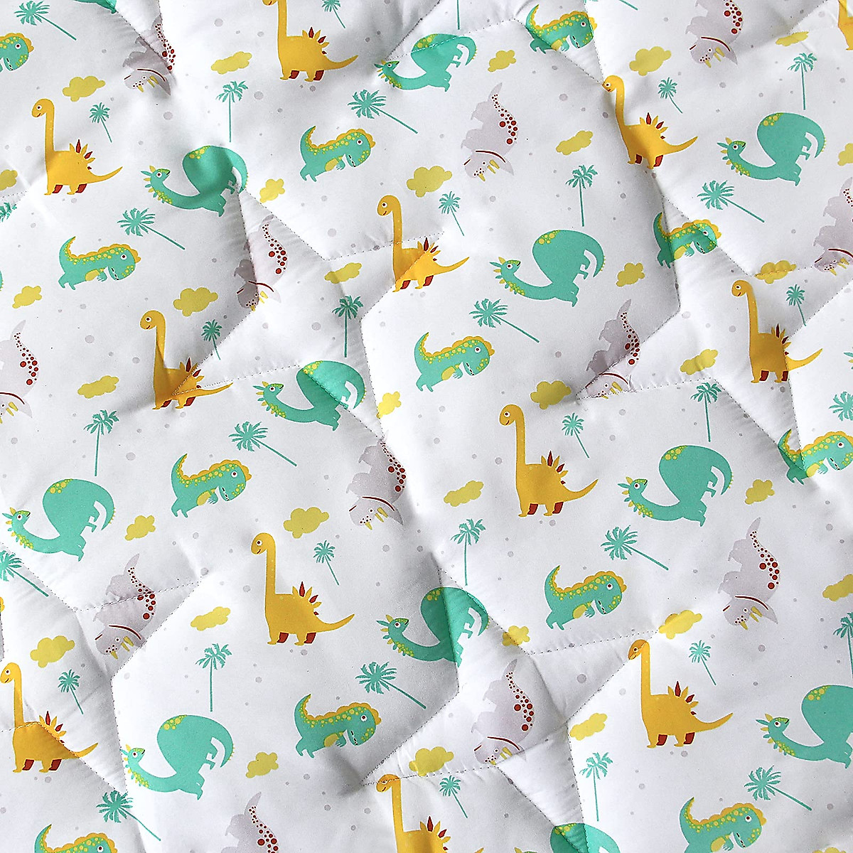 Hexagon Playpen Mat, Dinosaur Print Baby Playmat Kids Tent Mat Hexagon Rug Mat Suitable for Regalo My Play Portable Play Yard Six Pannel Playpen