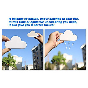 White Cloud Magnetic Key Holder for Wall, Creative and Unique Ornament, Strong Magnetic Force Can Hang Multiple Keys and Keychain, Easy to Install and Convenient to Use. (White)