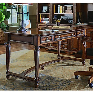 Hooker Furniture Brookhaven Leg Desk in Clear Cherry Finish
