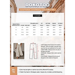 Dokotoo Yoga Pants Stretch Drawstring Tie Elastic Waist Wide Leg Linen Pants for Women Dressy Solid Fall Lightweight Oversize Soft Womens Pants with Side Pockets Light Green XL