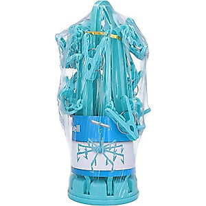 cartrend 10244 Caravan Carousel Dryer Plastic Hanging Clothes Airer with 20 Pegs Foldable