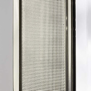 Head West Brushed Nickel Pave Textured Rectangular Framed Wall Vanity Mirror - Rustic Beveled-Edge Bathroom Mirror with 4 D-Ring Hangers for Vertical & Horizontal Placement - 29"x35"