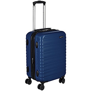 Amazon Basics 20-Inch Hardside Spinner, Navy Blue