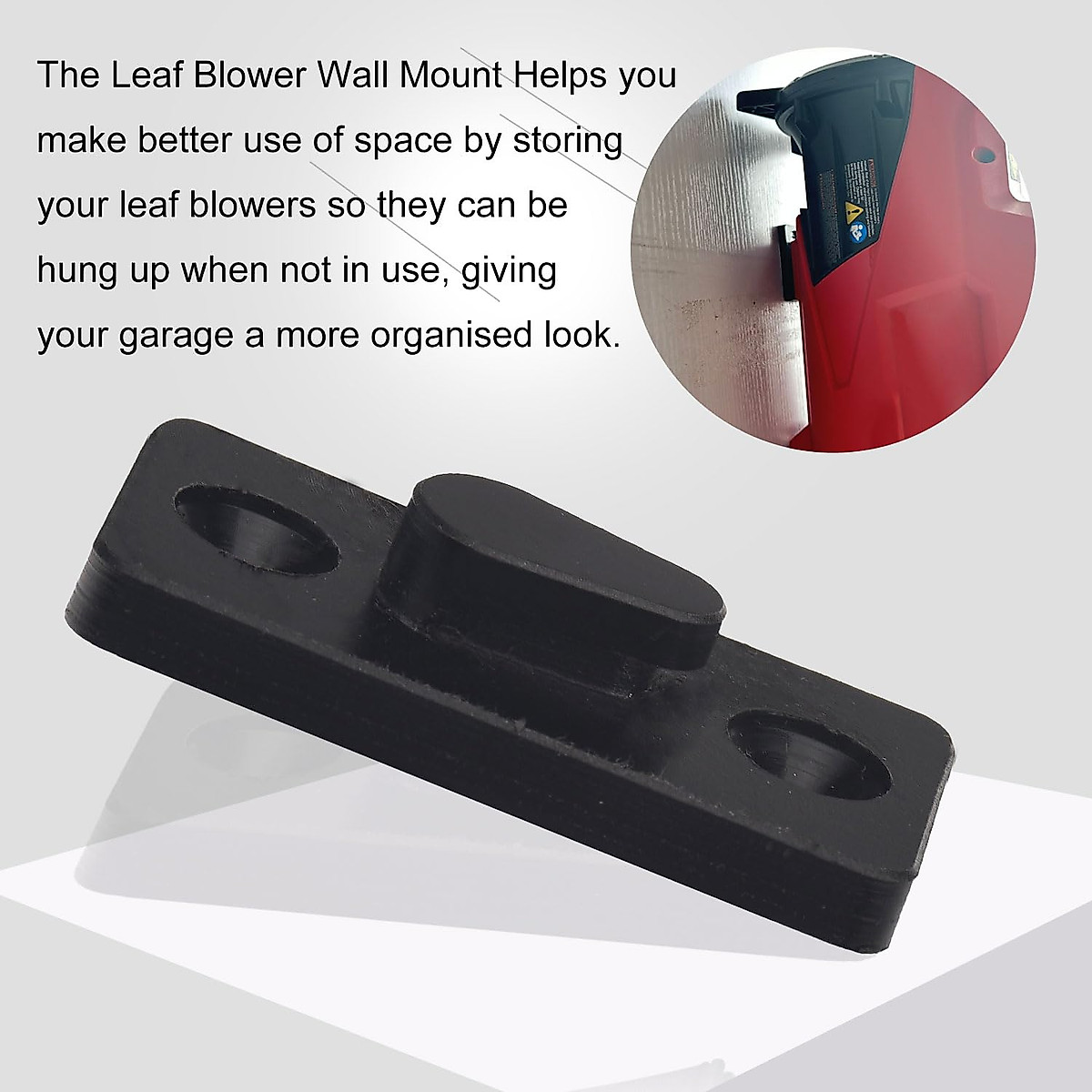 Leaf Blower Wall Mount Compatible with Milwaukee Leaf Blower M18 2724-20 2724-21, Plastic Wall Holder use for Hanging Leaf Blower - Mounting Bracket