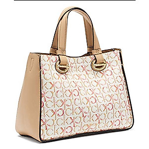 Calvin Klein Lucia Novelty Shopper, Cherub White Multi Painted Linear