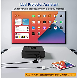 USB-C Digital AV Multiport Adapter, Apple MFi Certified Digital AV Dongle with HDMI 4K@60Hz & USB-A 3.0 & 100W Charge for iPhone 15, MacBook Pro Air M1 M2 M3, iPad Pro, iMac, Samsung S24 and More