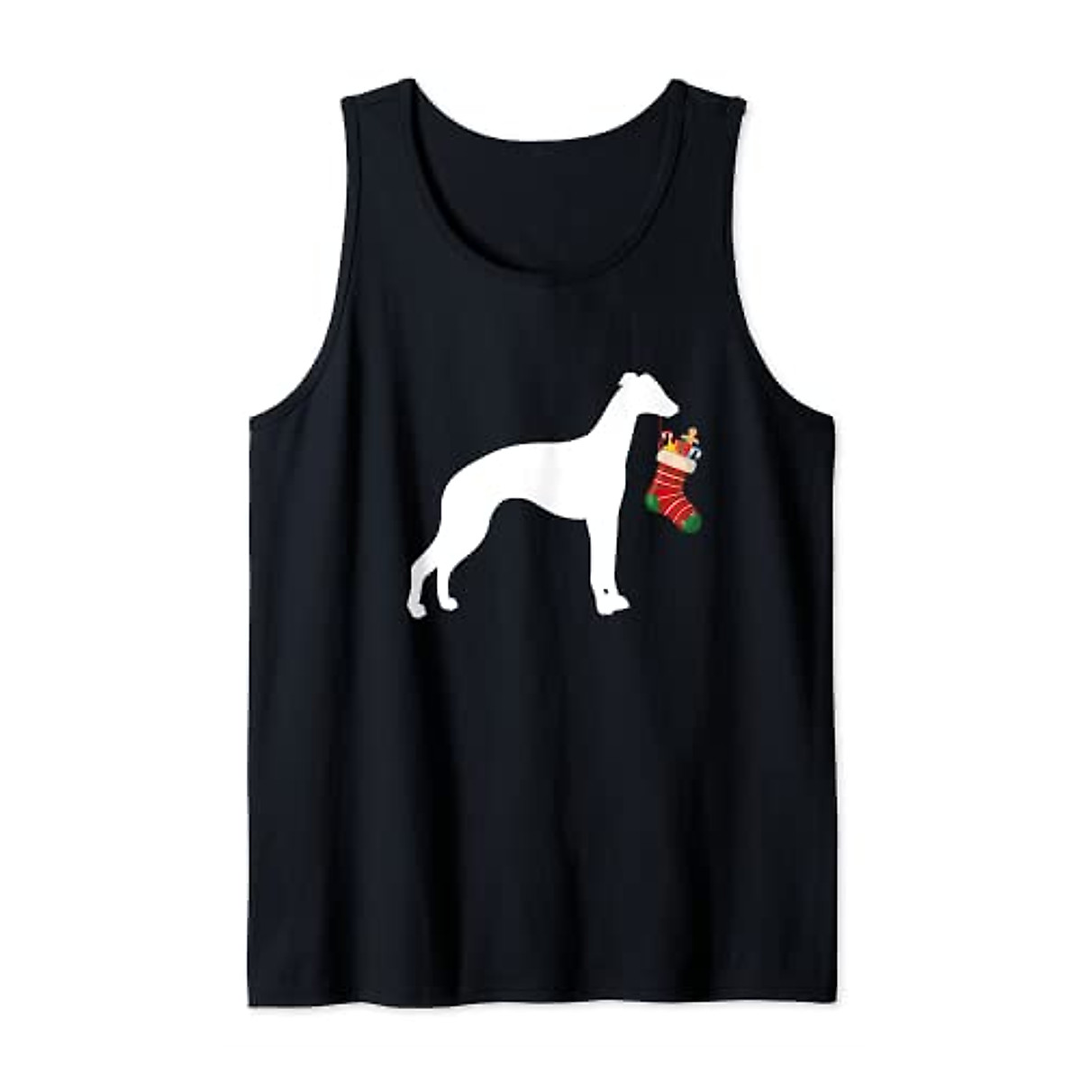 Whippet Christmas Stocking Stuffer Dog Tank Top