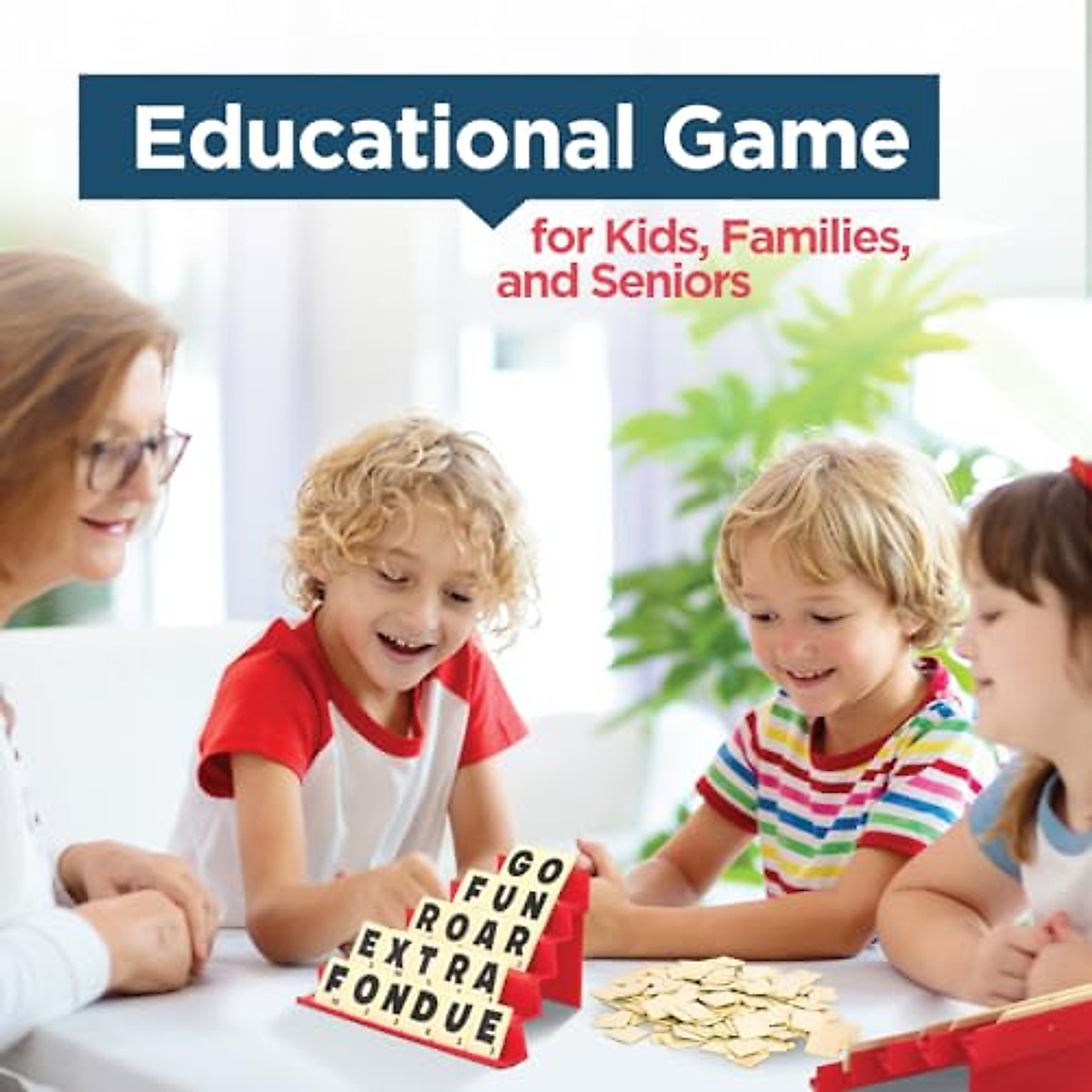 Dabble Word Game - Enhances Memory, Spelling, and Vocabulary for All Ages - Award-Winning, Engaging, Educational Entertainment for Kids, Families, and Seniors, 2-4 Players, Ages 8+