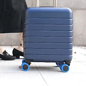 FUUZIO Luggage Wheels Cover, 8 Pcs Silicone Wheels Cover for Most Luggage, Washable Suitcase Cover Protector Anti Scratch Suitcase Cover Carry On Luggage Wheels Cover for Women Men
