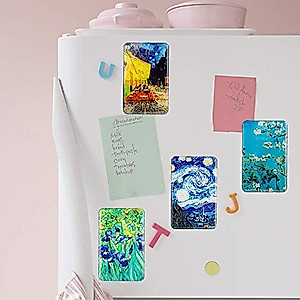 Magnets for Fridge Refrigerator Van Gogh Artwork Decorative Magnet for Kitchen Whiteboard Lockers for Adults Friends Art Lovers(Van Gogh A)