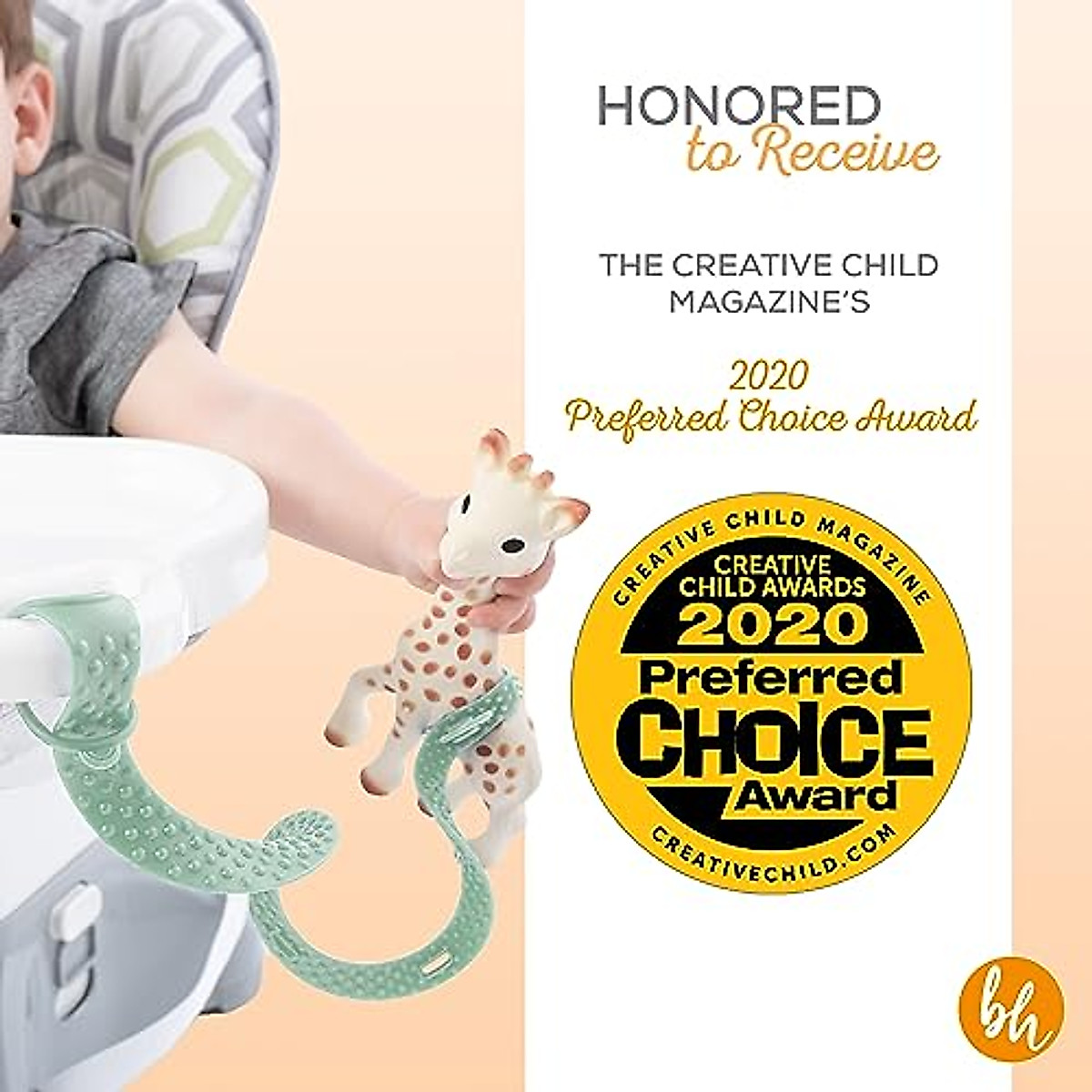 BooginHead SippiGrip Food-Grade Silicone Baby Bottle Holder & Sippy Cup Strap, Sage Green