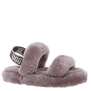 UGG Girls Oh Yeah Slipper, Shadow, 12 Little Kid