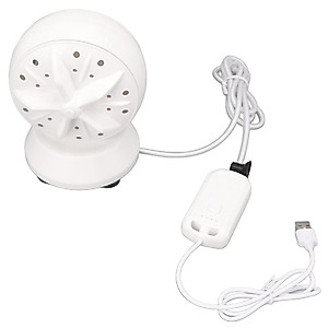 Dpofirs 5V USB Mini Washing Machine, Portable Lightweight Home Washer with Dual Turbine Ultrasonic Deep for Sinks Dorms Travel, Small Dishwashing for Hand Washing, Laundry