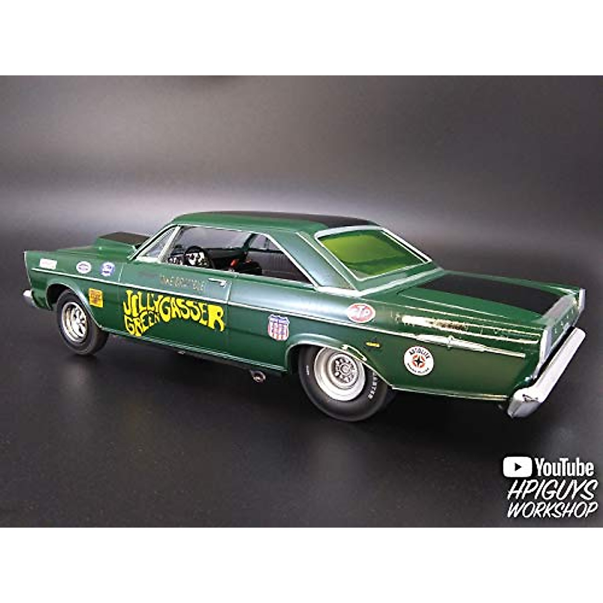 AMT 1965 Ford Galaxie Jolly Green Gasser 1:25 Scale Model Kit (AMT1192)