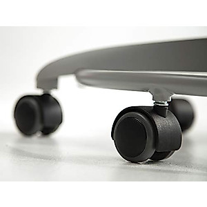 OfficeFactor Kid’s Office Chair- Adjustable Height School Children Desk Chair- Revolving Chair with Wheels- Breathable Back Chair for Kids, Holds up to 175 Lbs – Color Grey