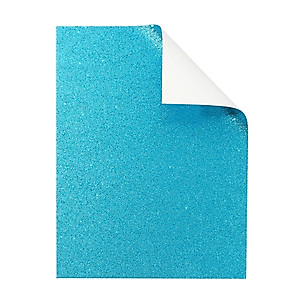 Bright Creations Blue Glitter Cardstock Paper for DIY Projects, Arts and Crafts (11 x 8.5 In, 24 Pack)