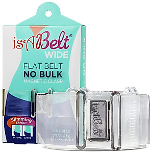 Isabelt | Flat, Adjustable, No Bulk, Slimming Belt (1") isABeltWIDE for Women Size 0-Plus Size