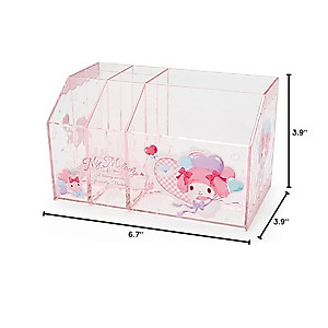 Sanrio 055913 My Melody Glitter Clear Cosmetic Organizer