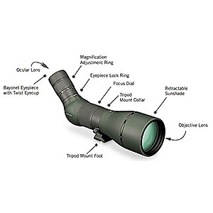 Vortex Optics Razor HD Spotting Scope 27-60x85 Angled