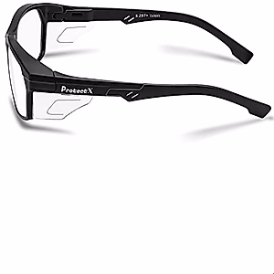 ProtectX Safety Reading Glasses 2.0 Diopter, Safety Glasses with Readers 2.0, Reader Safety Glasses 2.0, ANSI Z87.1 Rated