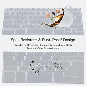 Keyboard Cover for ASUS ROG Zephyrus G14 G15 GA402 G402RJ GA503 GA503 GA503QR GA503QS GA503QM, ROG Zephyrus M16 GU603HM, TUF Dash F15 FX516PR FX516PM TUF516PE TUF516PR, ASUS ROG Flow X13 GV301QH,Clear