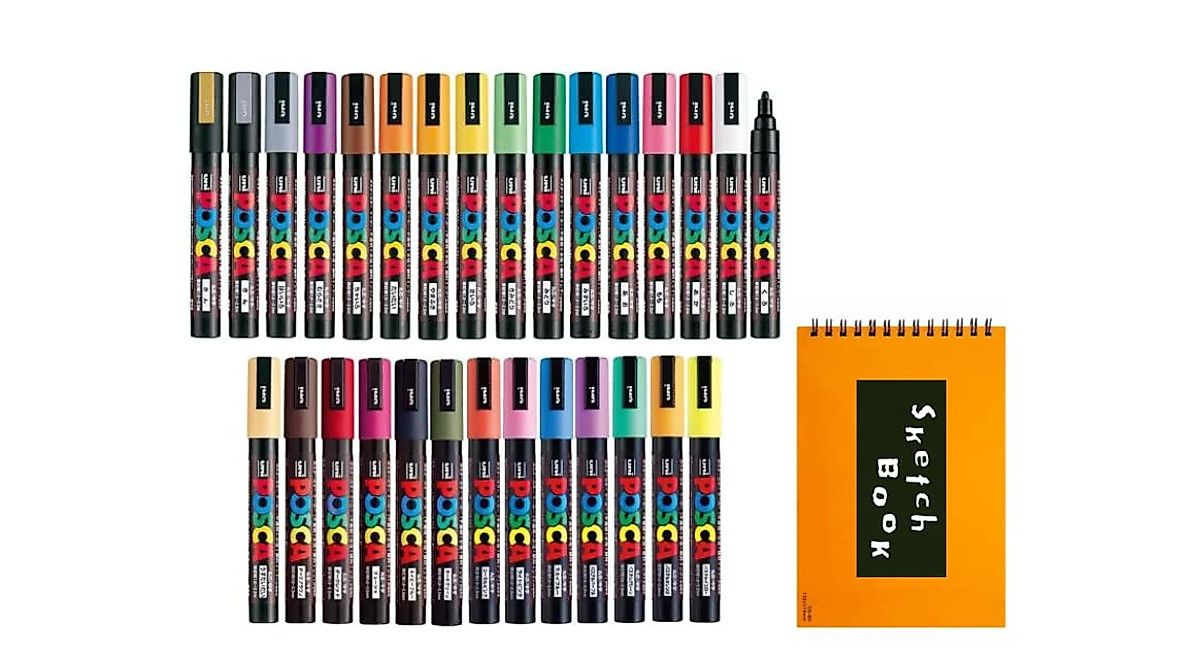 Posco Acrylic Paint Pens - 29 Vivid Colors for Art