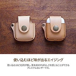 Hevitz Italian Genuine Leather Semi-Aniline AirPods Case, Blue