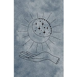 Sun Stars and Hands Celestial Journal Notebook | Diary | Composition | 5 x 7 | Sun Journal | Lined Journal