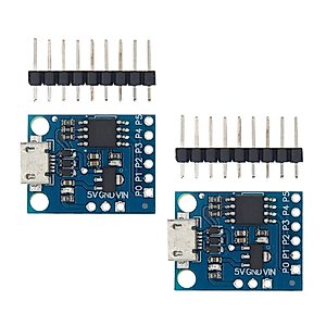 Ximimark 2Pcs Digispark Kickstarter Mini ATTINY85 USB Development Board Module for Arduino IDE 1.00