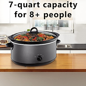 7 Quarts Electric Slow Cooker - Serves 8 Plus People