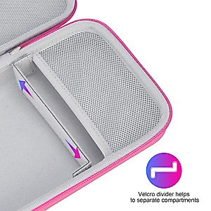 BOVKE Hard Carrying Case Waterproof Storage Holder Carrier, Rose