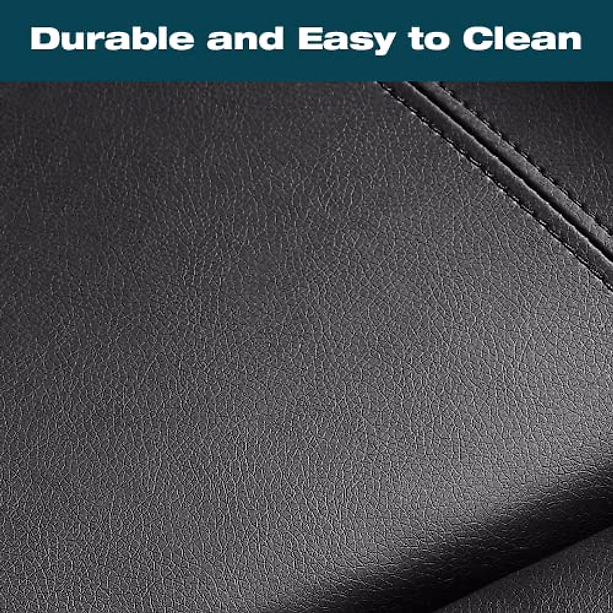 KVK PU Leather Recliner, Upholstered Sofa Recliner Chair, Manual Reclining Home Theater Seating, Arm Chair for Living Room Reading Room Bedroom, Black (GGIN0086BK)